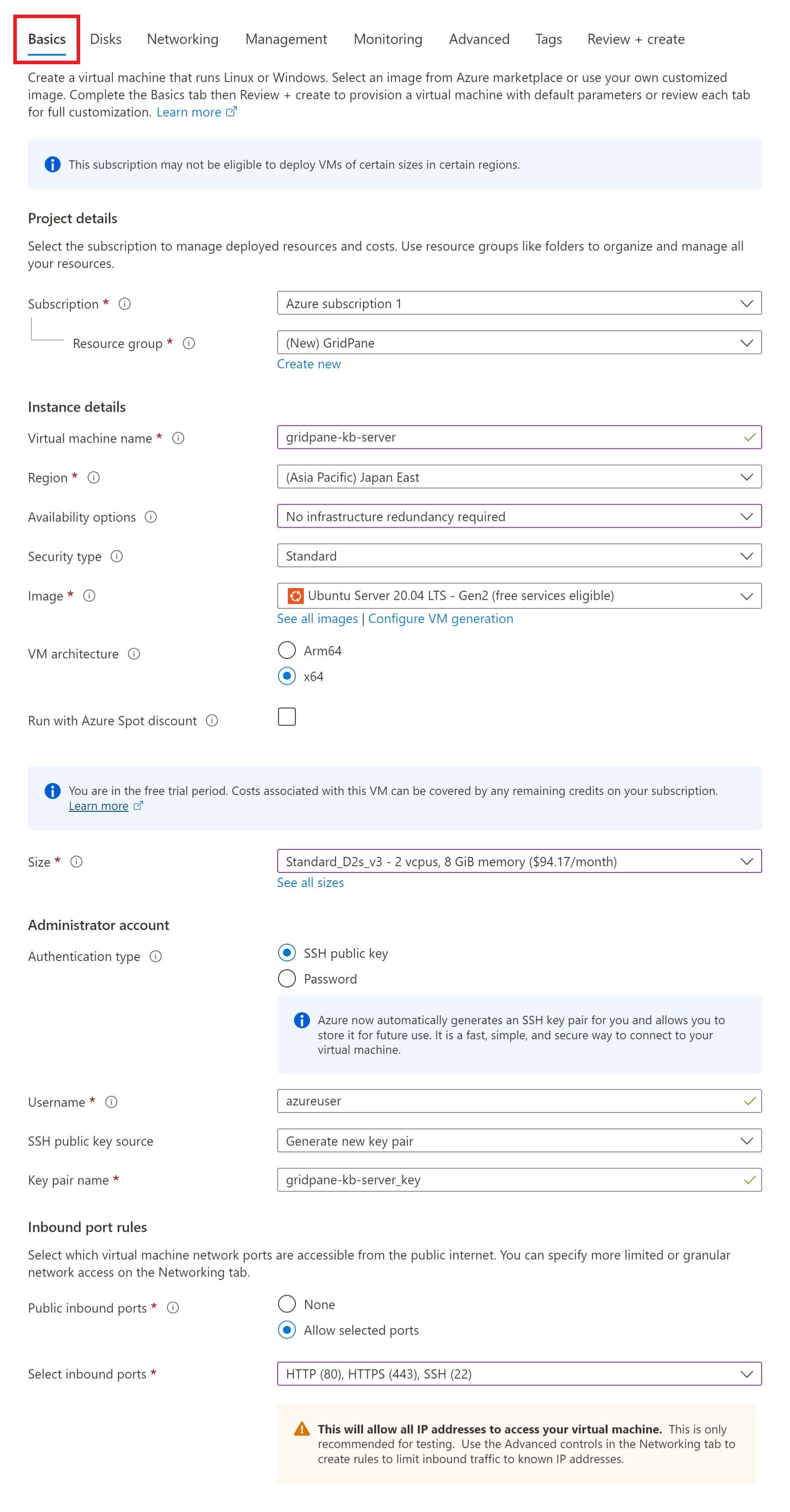 Provision a Microsoft Azure Server Using Our Custom Server Option | GridPane